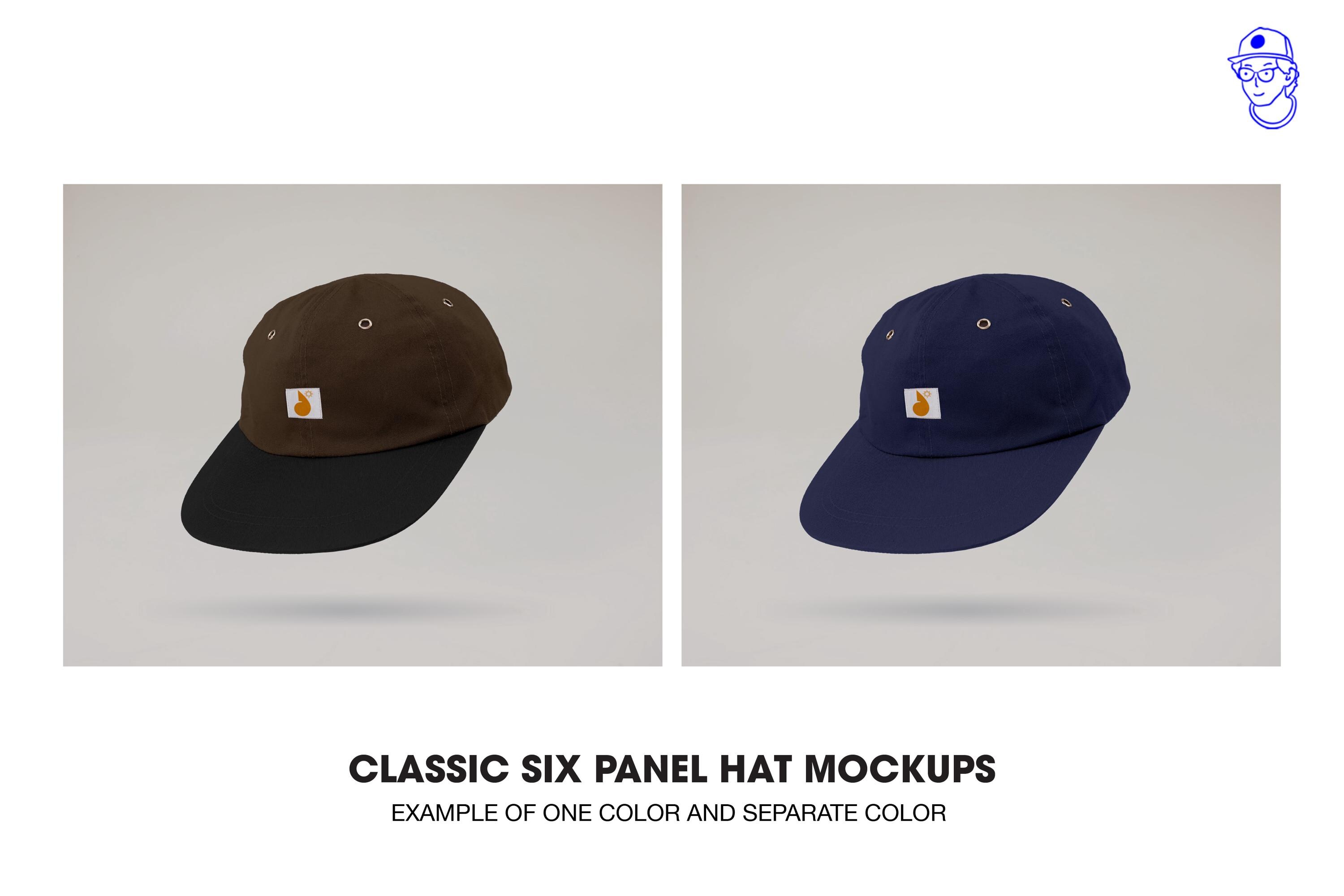 Classic Six Panel Hat Mockups - Etsy