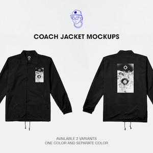 Coach Jacket Mockups - Etsy