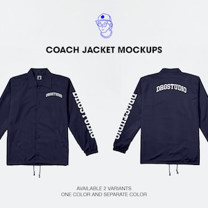 Coach Jacket Mockups - Etsy