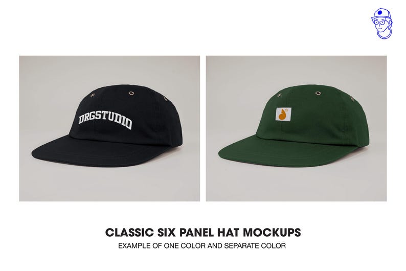 Classic Six Panel Hat Mockups - Etsy