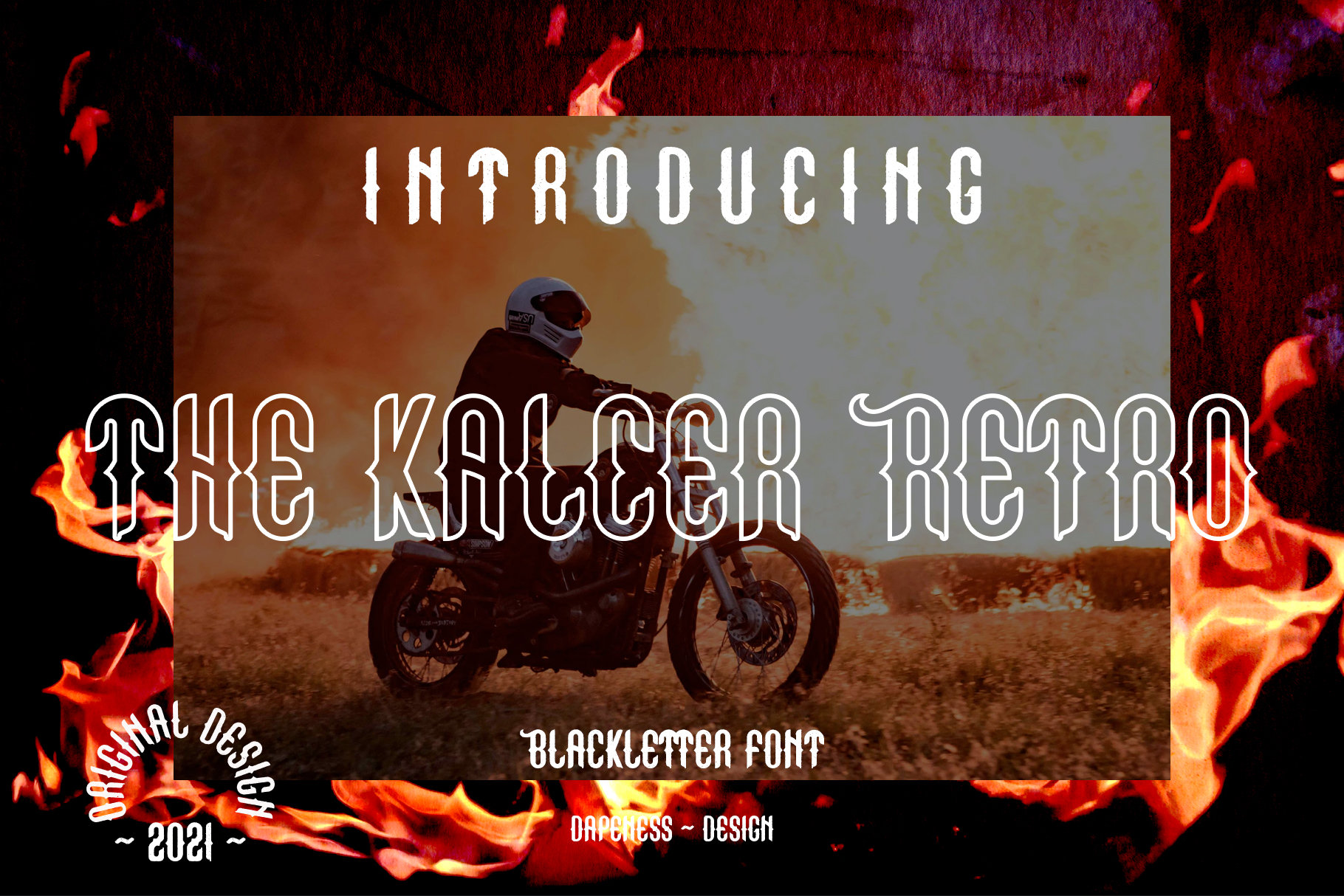 The Kalcer Retro Font-vintage Font Motorcycle - Etsy