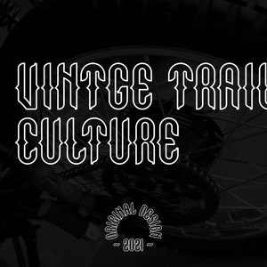 The Kalcer Retro Font-vintage Font Motorcycle - Etsy