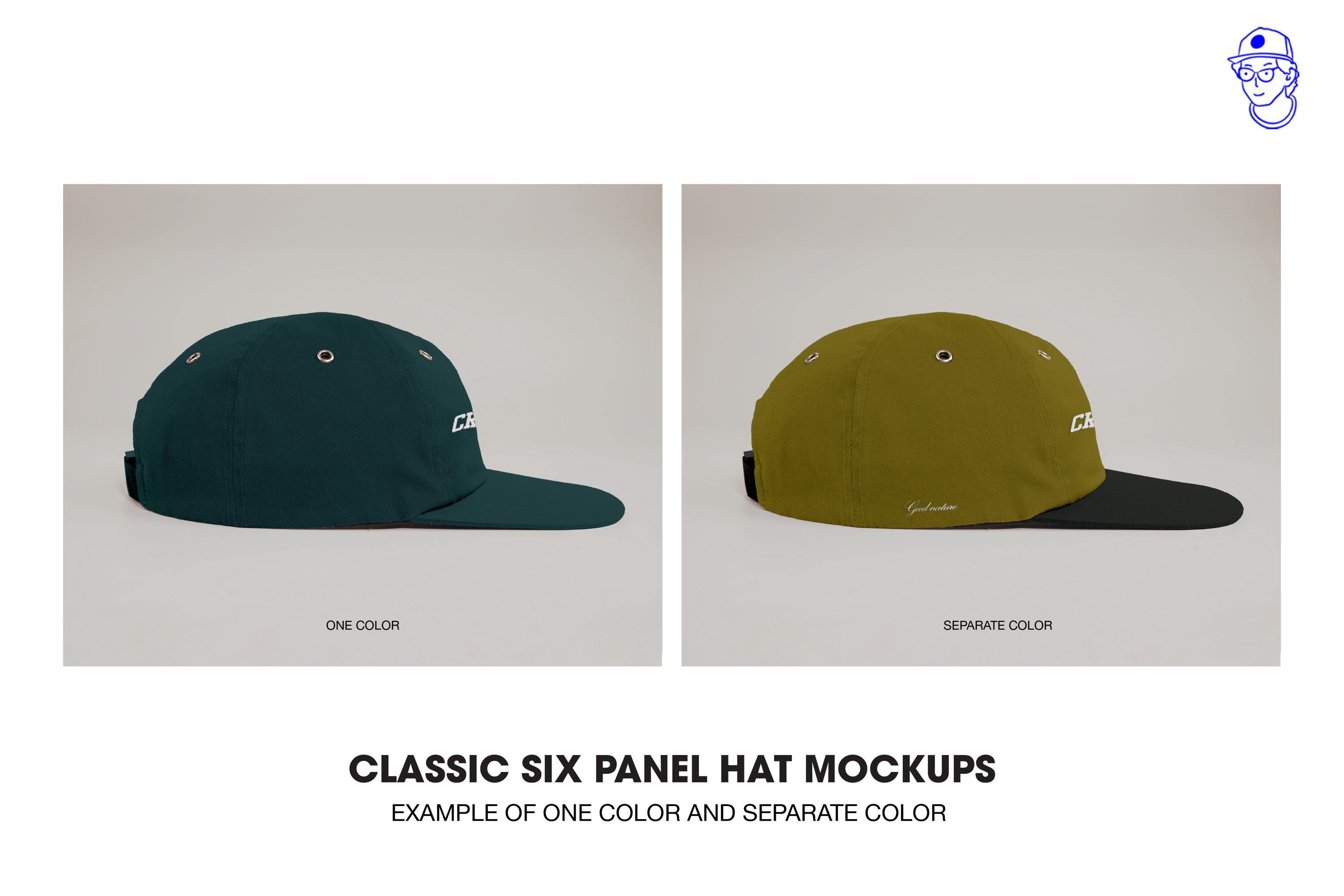 Classic Six Panel Hat Mockups - Etsy