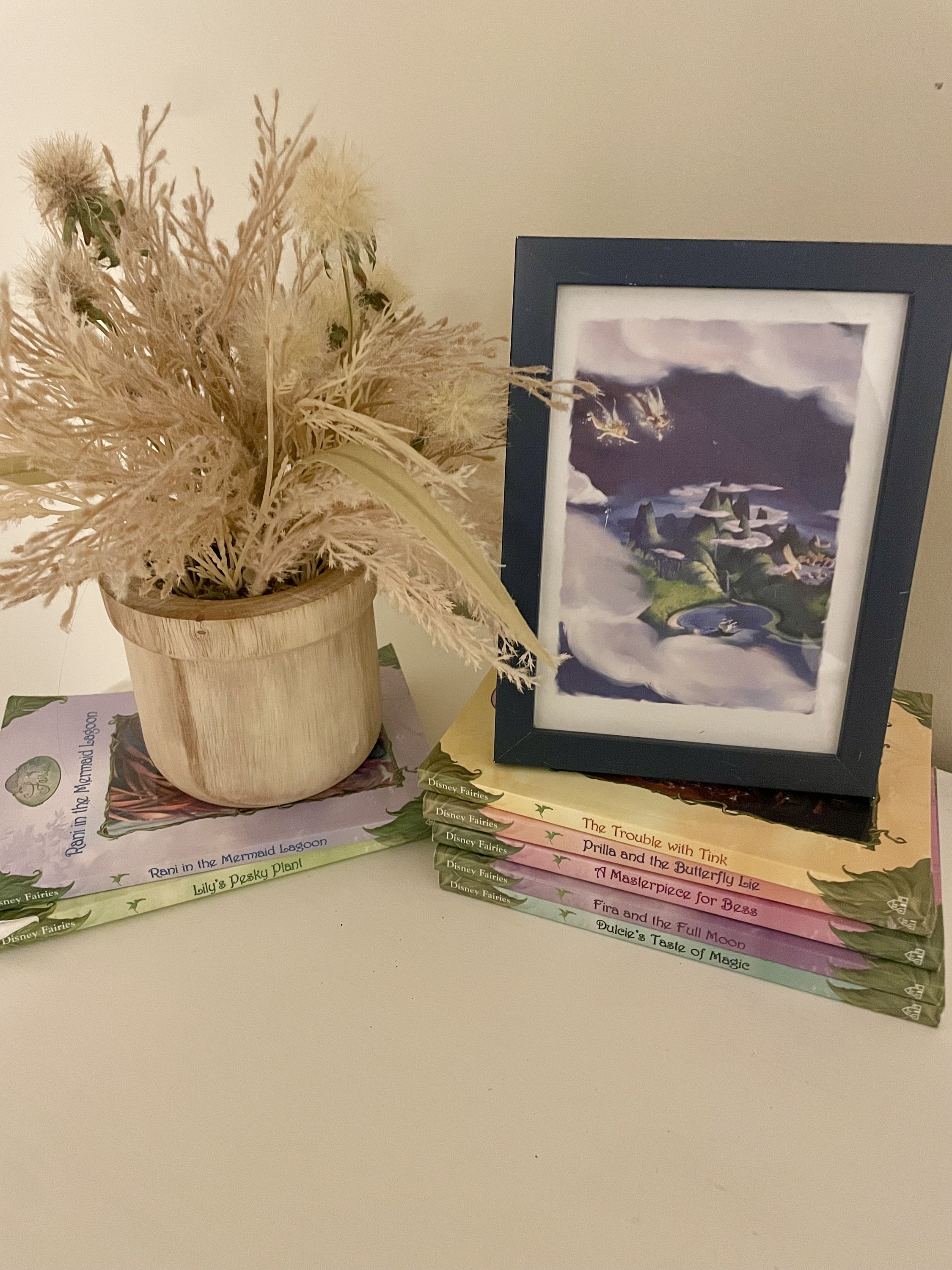 Peter Pan Wall Art, Wooden Frame, Disney Wall Art, Tinker Bell ...