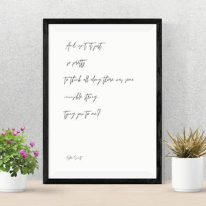 Taylor Swift Invisible String Printable Poster | Lyrics Poster ...