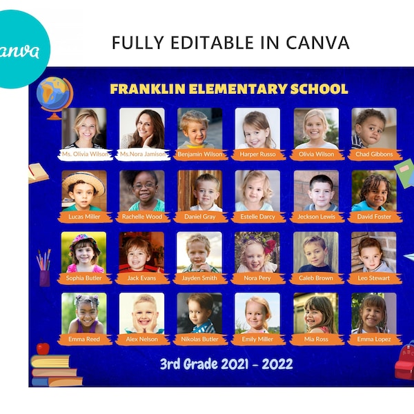 School Photo Package Template - Etsy