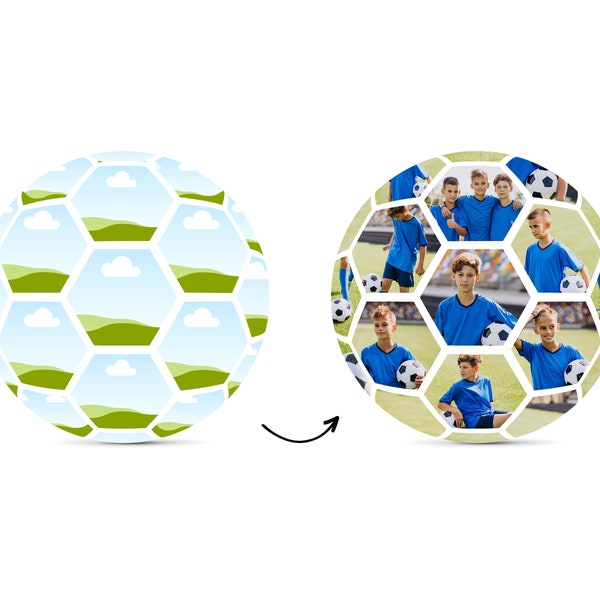 Soccer Ball Collage Template - Etsy