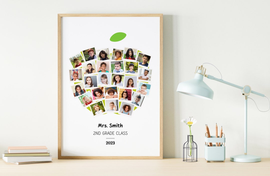 School Template Edit in Canva, School Class Photo, School Photo, Apple ...