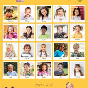 Custom Kindergarten Class Photo Collage School Photo - Etsy