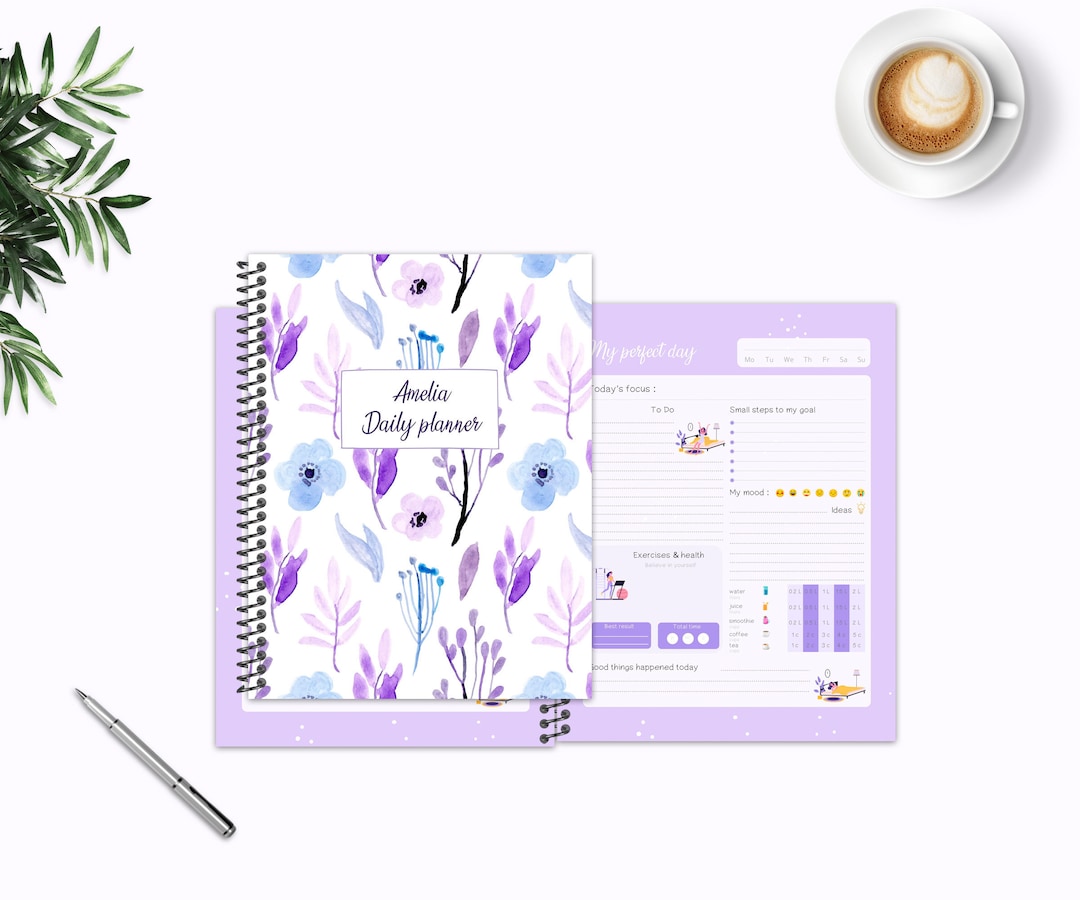 Personalized Motivational Planner for Women Motivational - Etsy