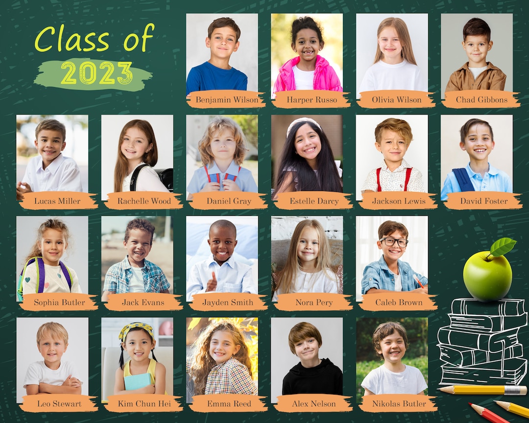 Instant Download Template School Class Photo, School Photo, School ...