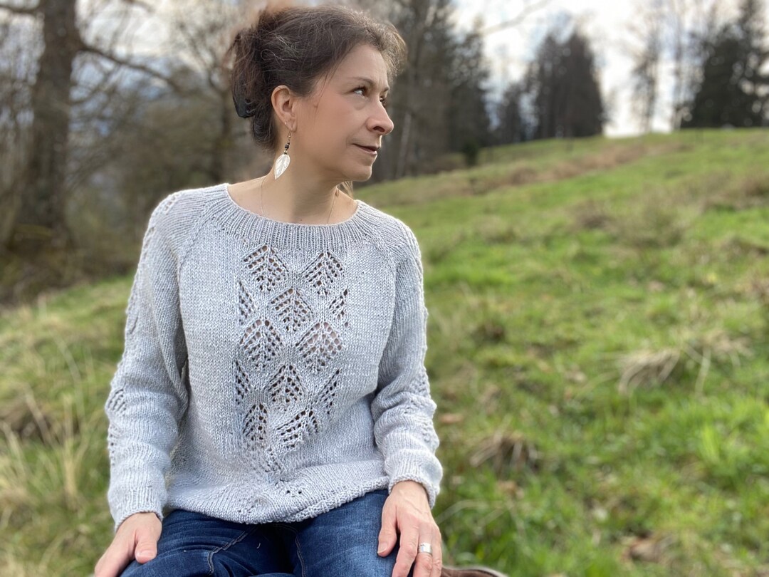 KNITTING PATTERN "old Tree" - Basic Raglan Sweater - Pullover - Jumper ...