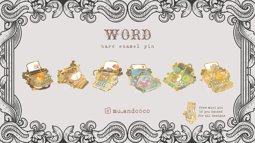 Word Enamel Pins - Etsy