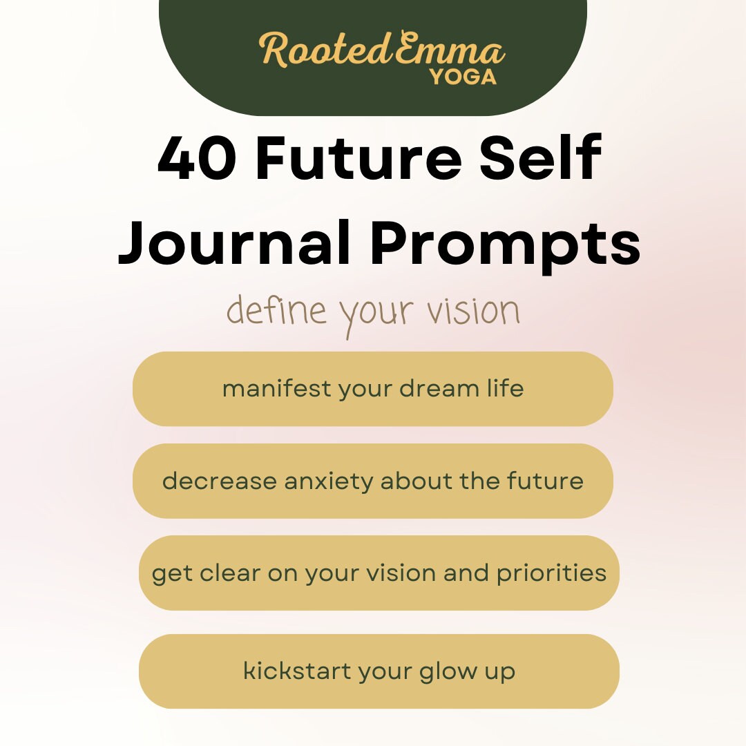 Future Self Journal Prompts (40)- New Year Manifestation Journaling ...