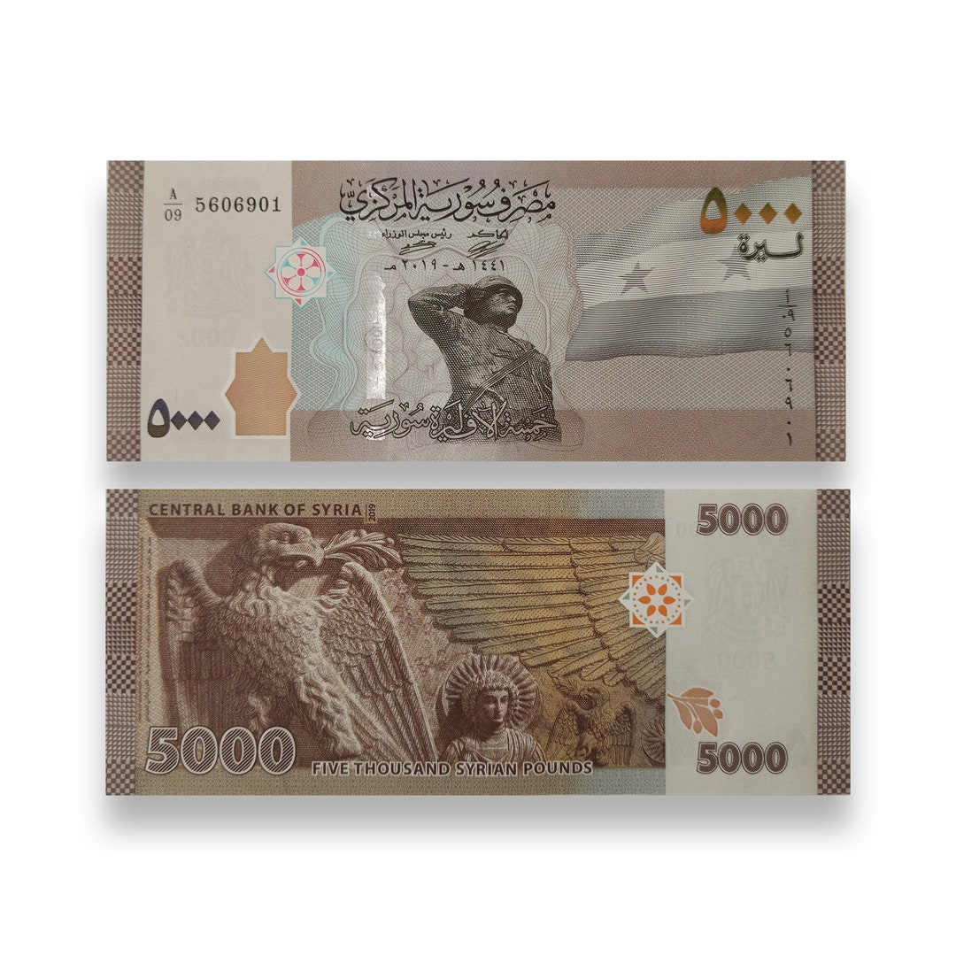 Syria New 5000 Pounds UNC Banknote - Etsy