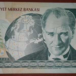Turkey Set of 4 UNC Banknotes 1,5,10 and 20 YTL " New Lira" 2005 8th ...