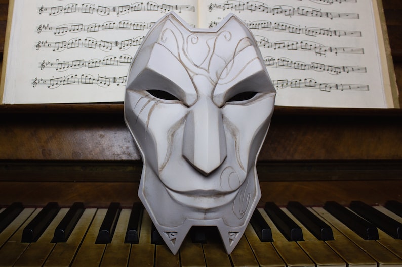 Jhin Mask, League of Legends Cosplay Prop Commission - Etsy