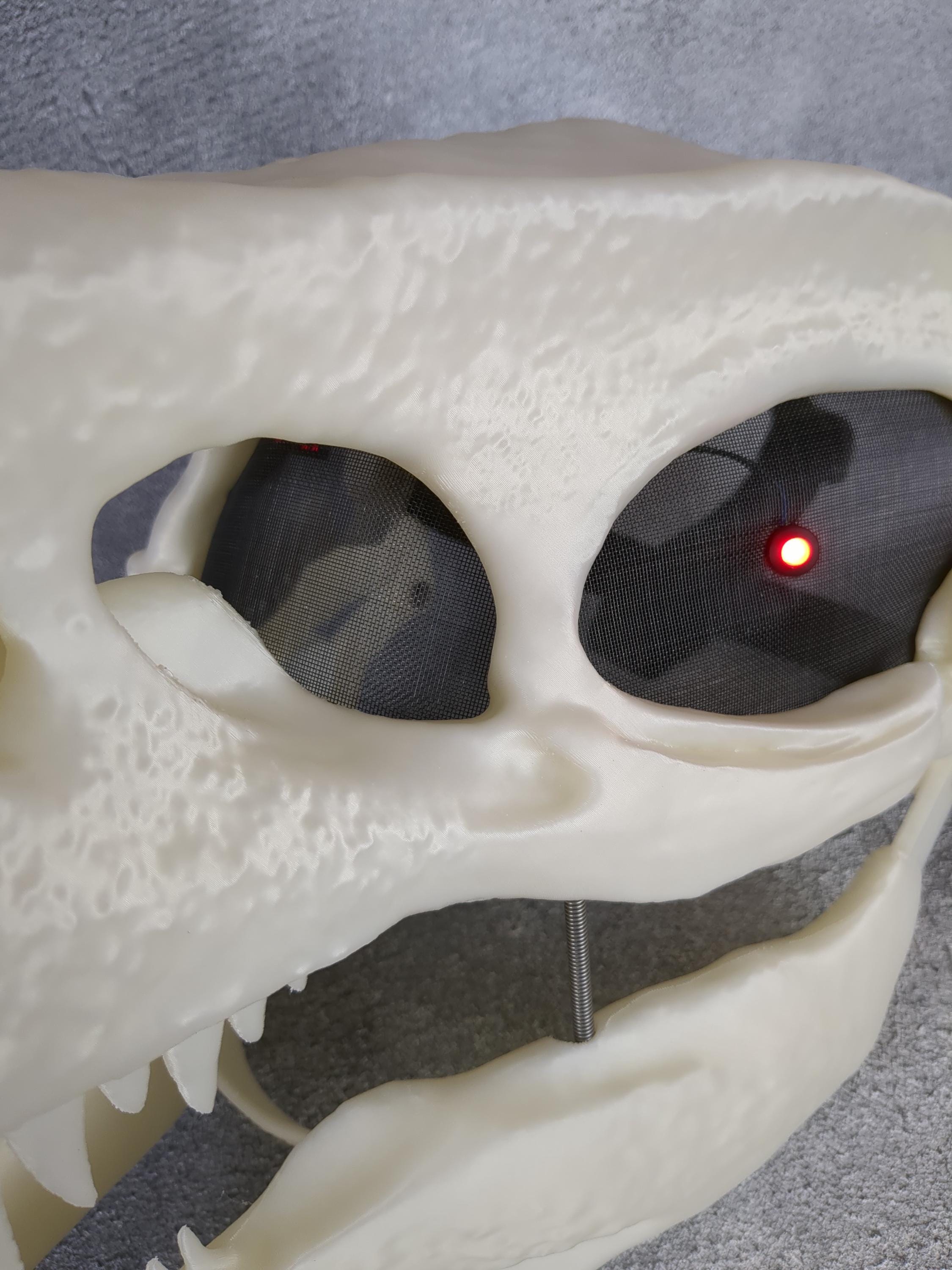 3D Printed T-rex Dino Mask With Moving Jaw & LED Eyes - Etsy