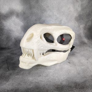 3D Printed T-rex Dino Mask With Moving Jaw & LED Eyes - Etsy