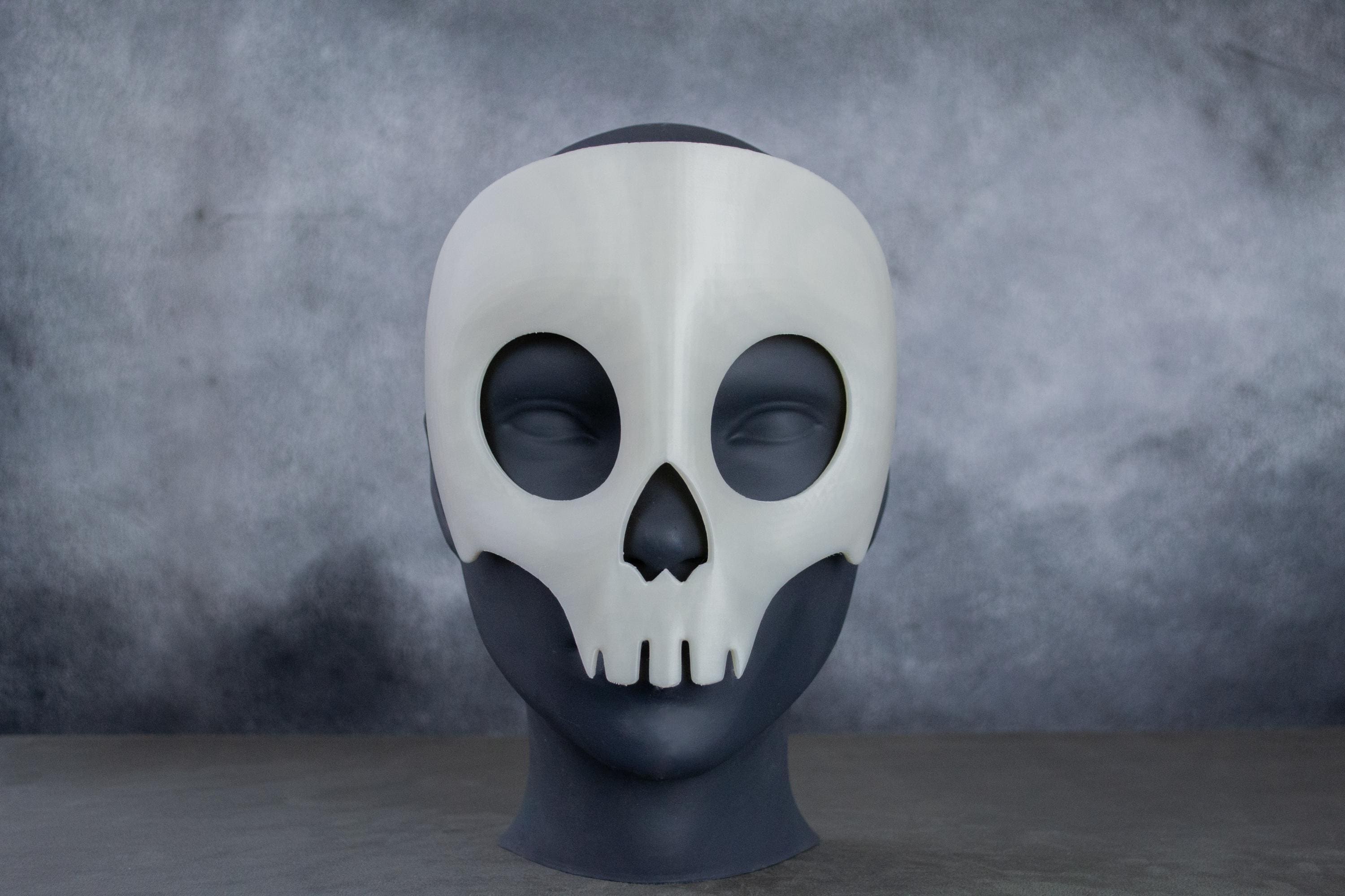 3D Printed Cartoon Skull Mask: DIY Cosplay, Halloween Party - Etsy