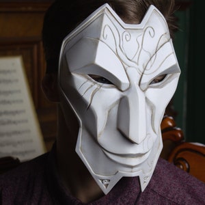 Jhin Mask, League of Legends Cosplay Prop Commission - Etsy