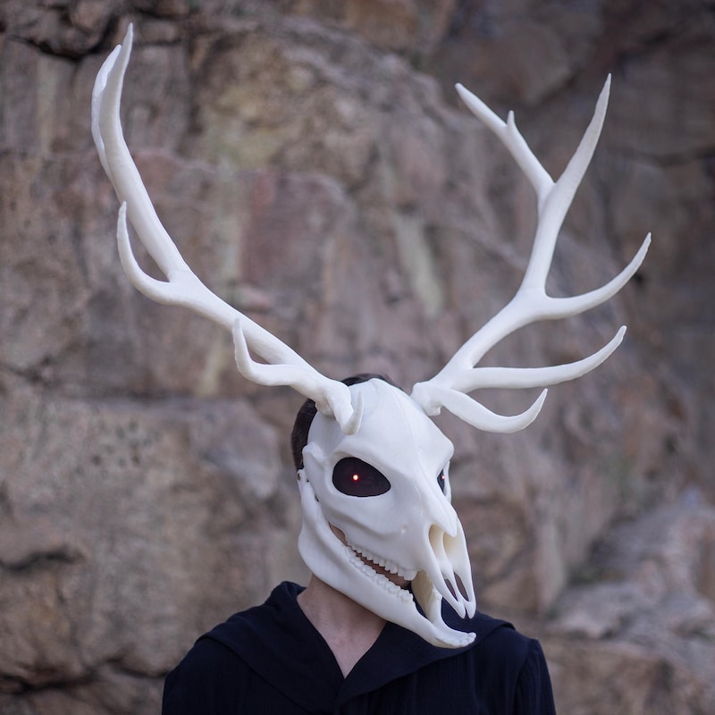 Skull With Red Eyes - Etsy