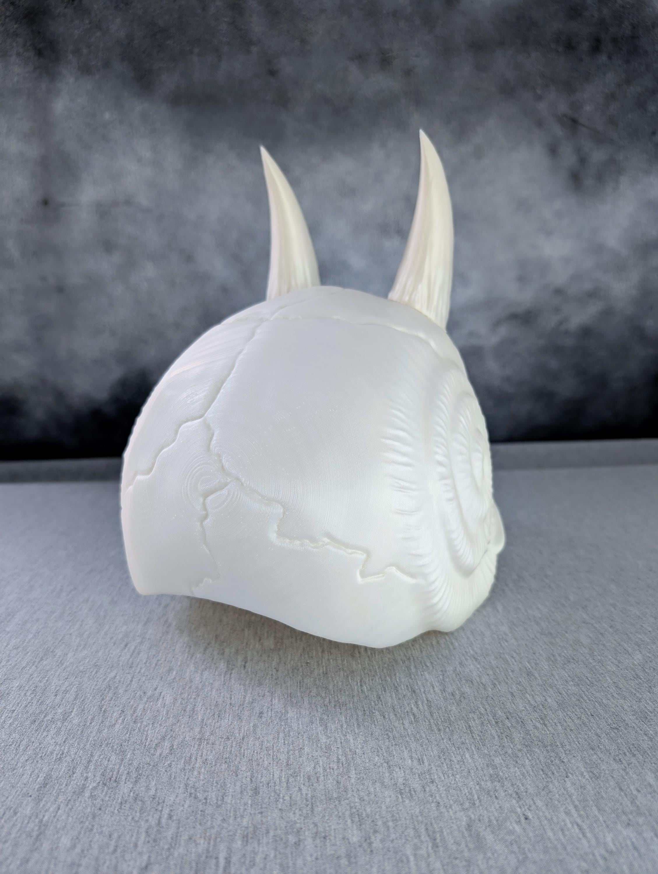 Spooky 3D Printed Snail Skull With Horns - Halloween Costume Prop - Etsy