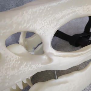 3D Printed T-rex Dino Mask With Moving Jaw & LED Eyes - Etsy