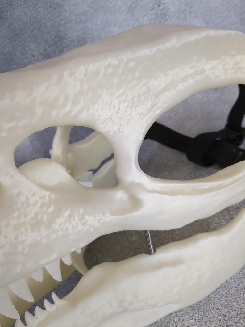 3D Printed T-rex Dino Mask With Moving Jaw & LED Eyes - Etsy