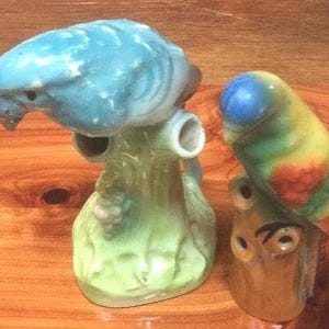 Vintage Bird Flower Frogs. Beautiful Colors. Czechoslovakia, Germany ...