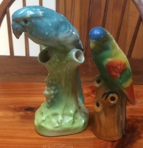 Vintage Bird Flower Frogs. Beautiful Colors. Czechoslovakia, Germany ...