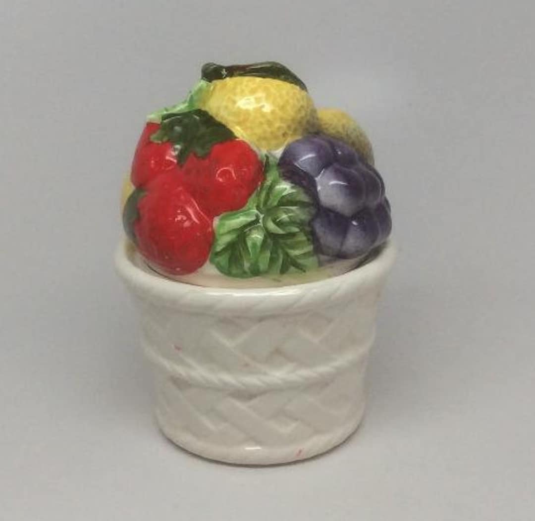 Vintage Fruit Jam Jar. Ceramic. Country Kitchen Decor. - Etsy