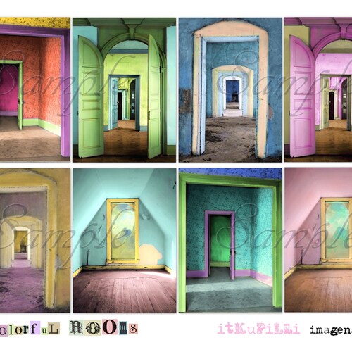 Freaky Ladies Halloween Digital Collage Sheet Jpg and - Etsy