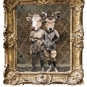 Animal Heads - Digital Collage Sheet - Jpg and Png - Printable, Instant ...