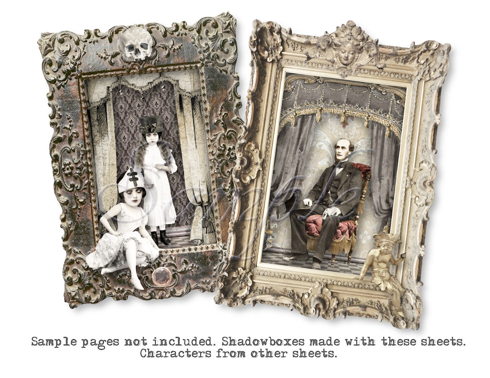 Dark Shadow Frames Shadowbox Stage Theater Individual Png - Etsy