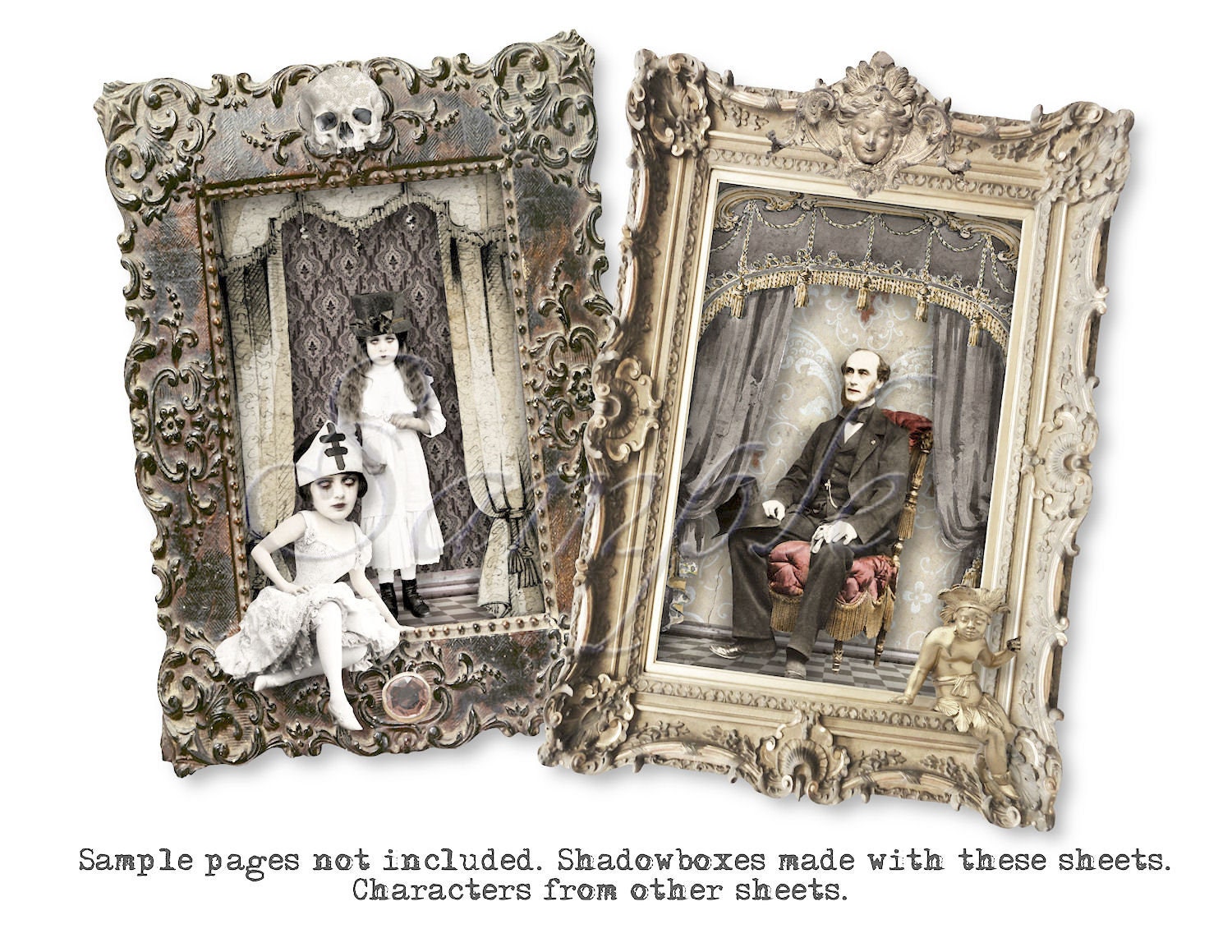Dark Shadow Frames Shadowbox Stage Theater Individual Png - Etsy