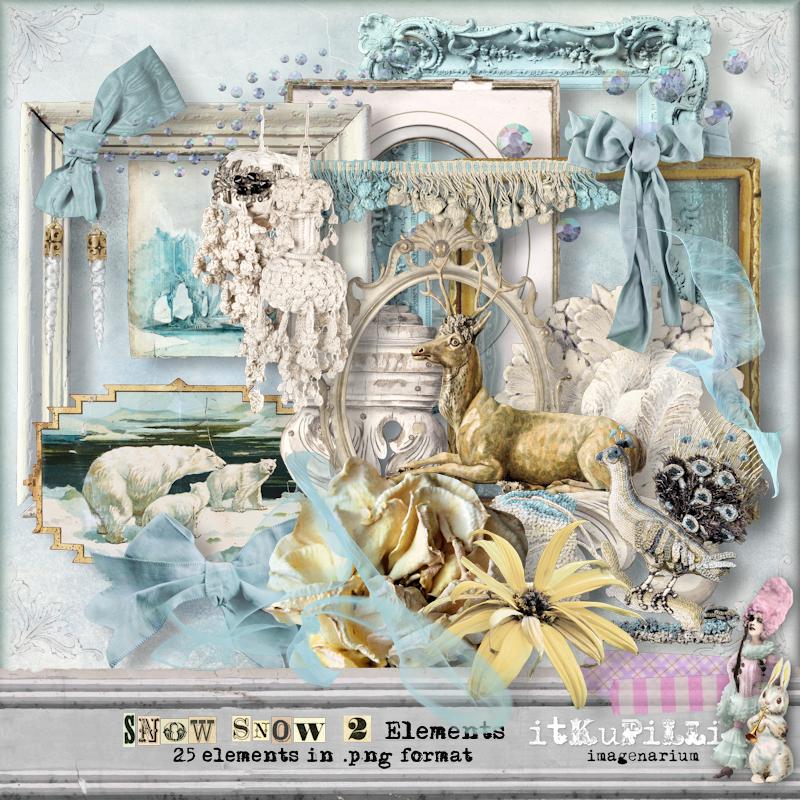Snow Snow 2 Elements - Winter, Christmas - Individual Files for ...