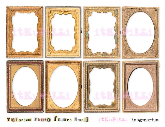 Victorian Photo Frames Small ATC Size Digital Collage - Etsy