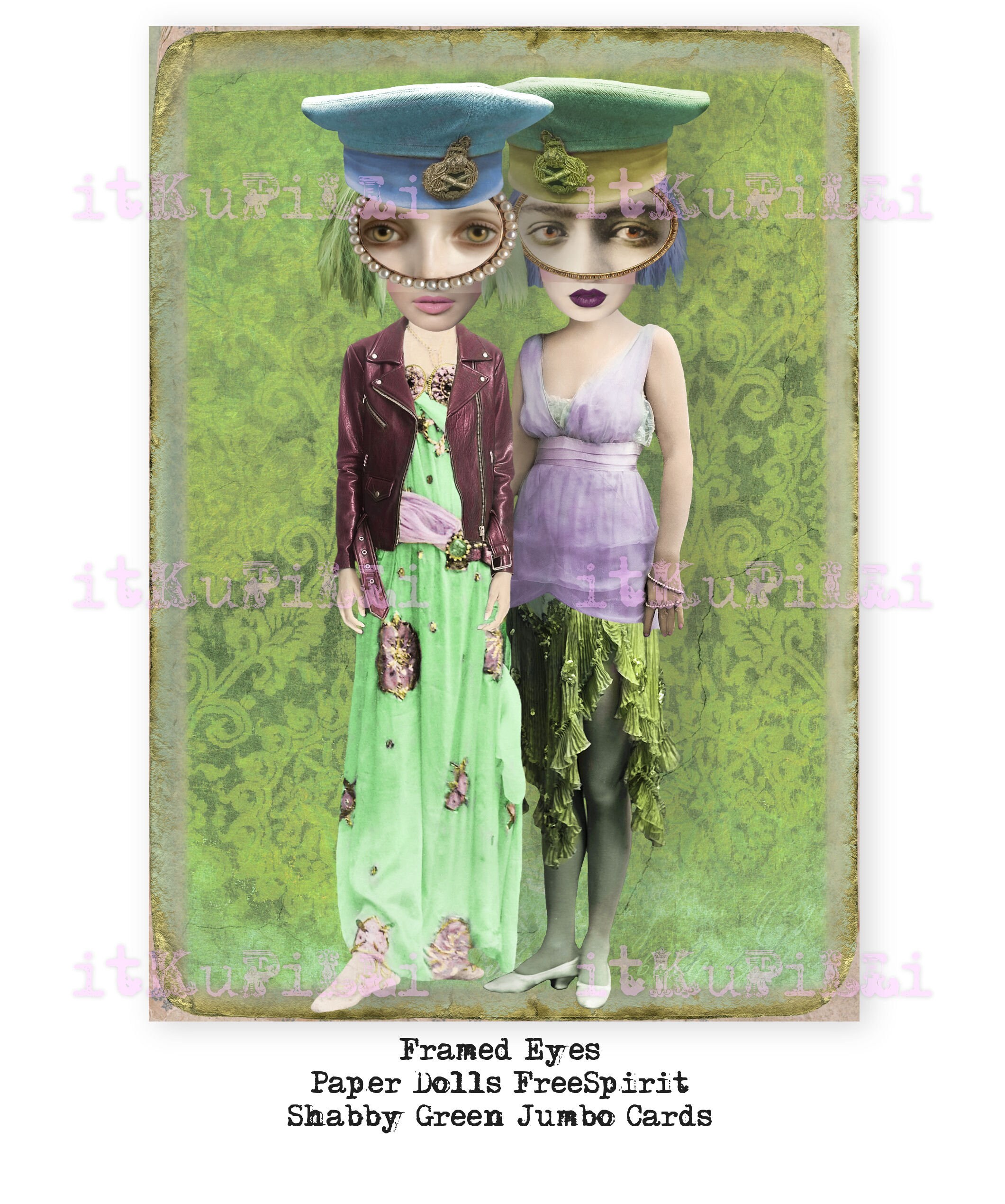 Free Spirit Paper Dolls Bundle 2 X Digital Collage Sheet - Etsy