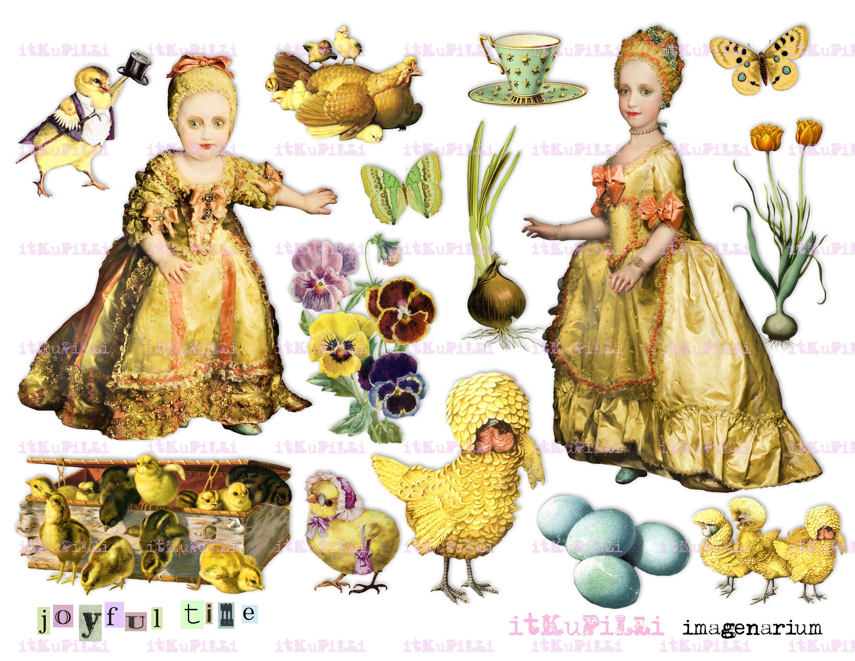 The Cutest Easter Bundle Spring 4 X Digital Collage Sheet | Etsy