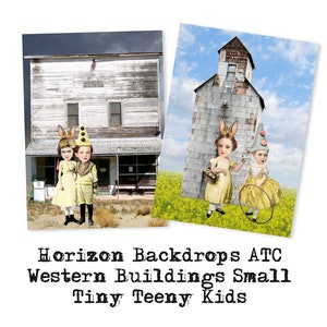 Horizon Backdrops ATC - Backgrounds - Digital Collage Sheet - Jpg and ...