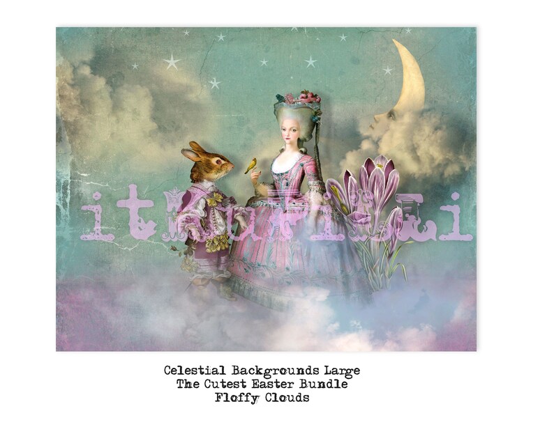 The Cutest Easter Bundle - Spring - 4 X Digital Collage Sheet - Jpg and ...