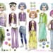 Free Spirit Paper Dolls - Bundle 2 X Digital Collage Sheet - Jpg and ...