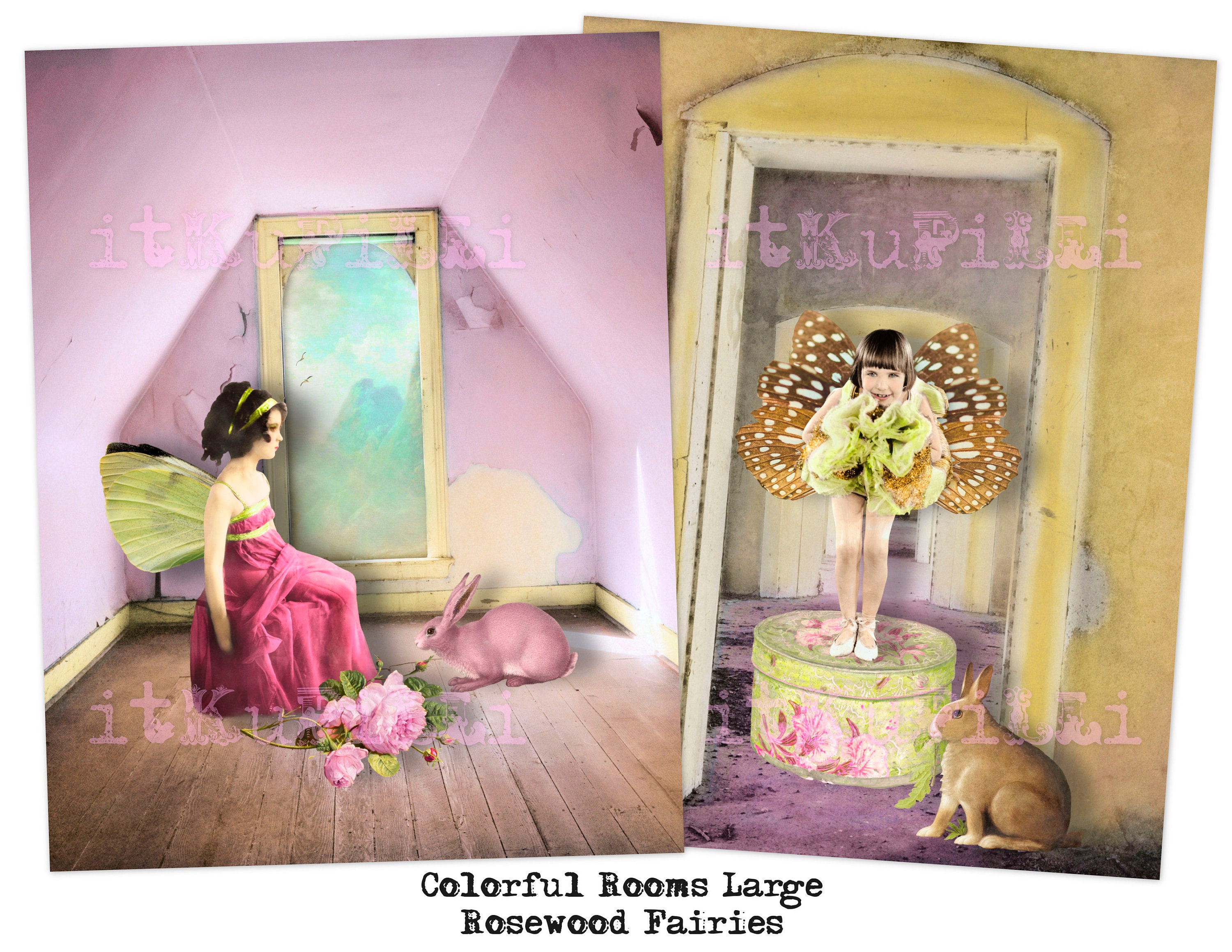 Colorful Rooms Large Shabby Distressed Interior | Etsy