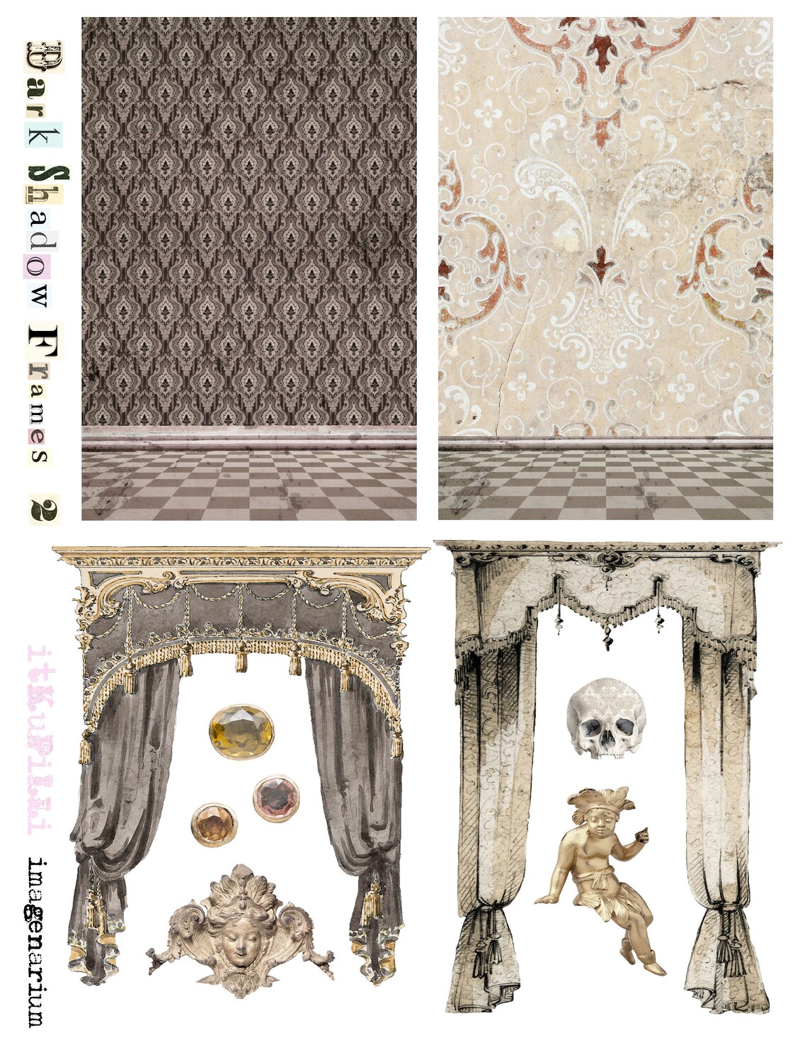 Dark Shadow Frames Shadowbox Stage Theater Individual Png - Etsy