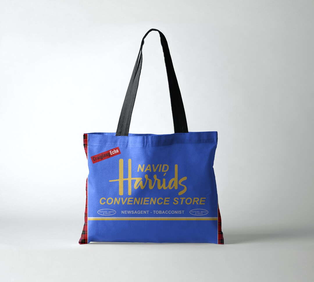 Navid Harrid's Convenience Store Still Game Design Tote Shopping Bag ...