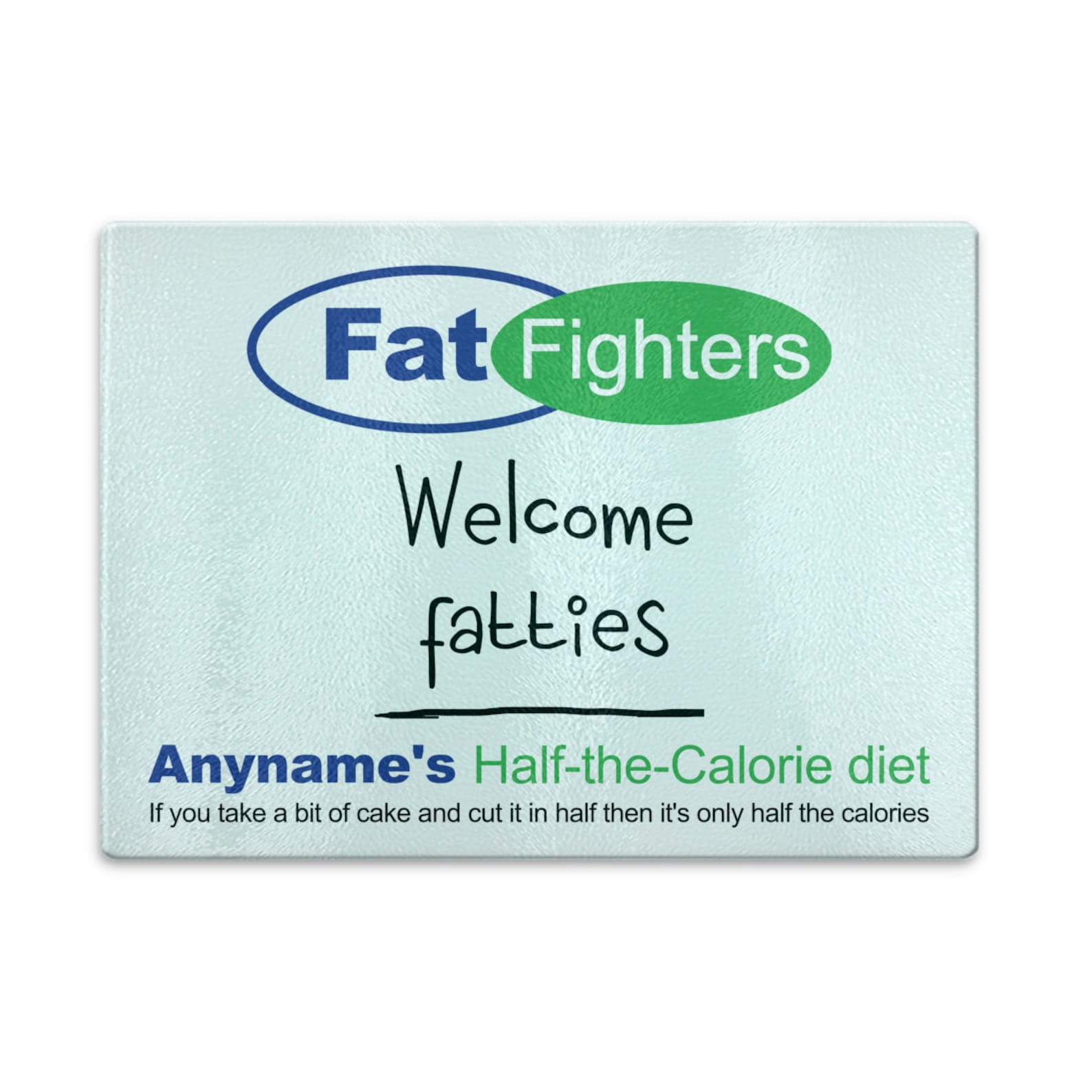 Little Britain Fat Fighters Personalised Half Calorie Diet | Etsy