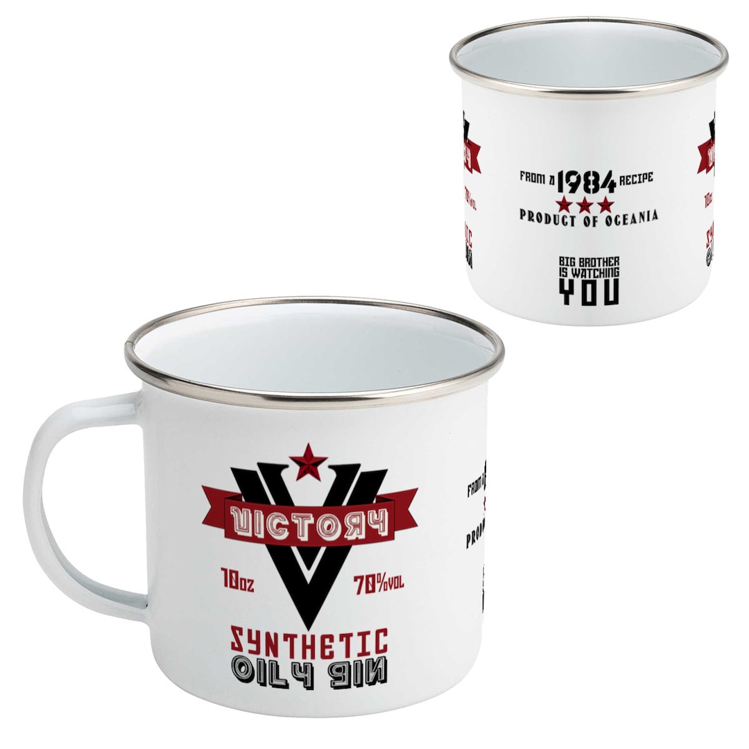 Victory Gin 1984 George Orwell Inspired Enamel Mug - Etsy