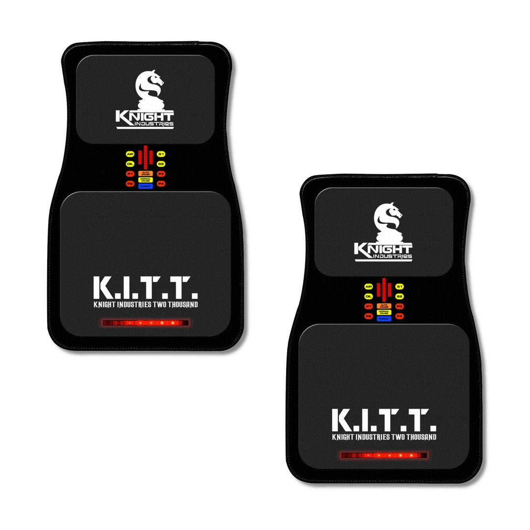 K-I-T-T Knight Industries 80s TV Knight Rider Design Pair of Front ...