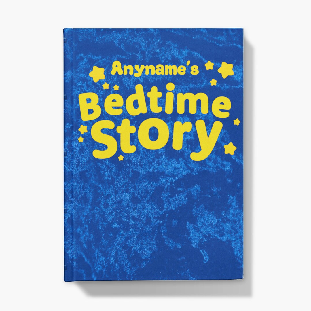 Children's Bedtime Story Book Design Personalised Plain Pages A4 ...